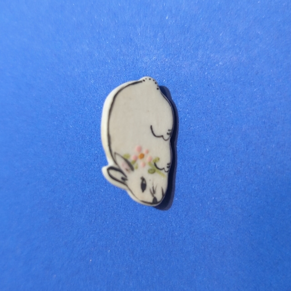 Jewelry | Vintage Ceramic Bunny Rabbit Brooch Pin Easter | Poshmark